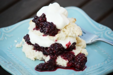 Easy Shortcake Recipe With Chunky Blackberry Sauce - Unsophisticook