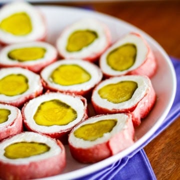 Dill Pickle Wraps Appetizer Recipe (Dried Beef or Ham)