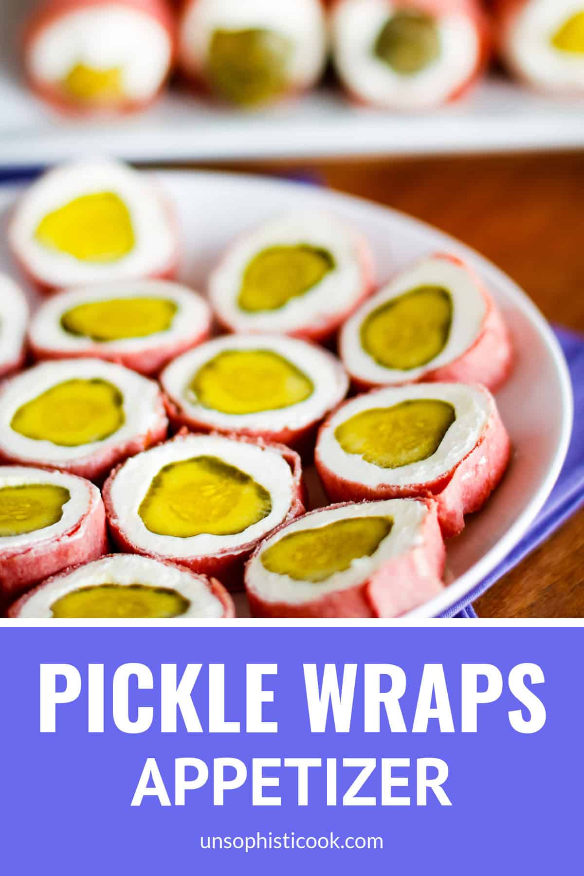 Dill Pickle Wraps Appetizer Recipe (Dried Beef or Ham)