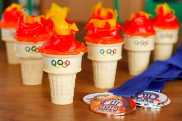 Olympic Torch Ice Cream Cone Cupcakes Recipe
