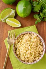 Coconut Quinoa w/ Lime Zest (3-Ingredient Side Dish!)
