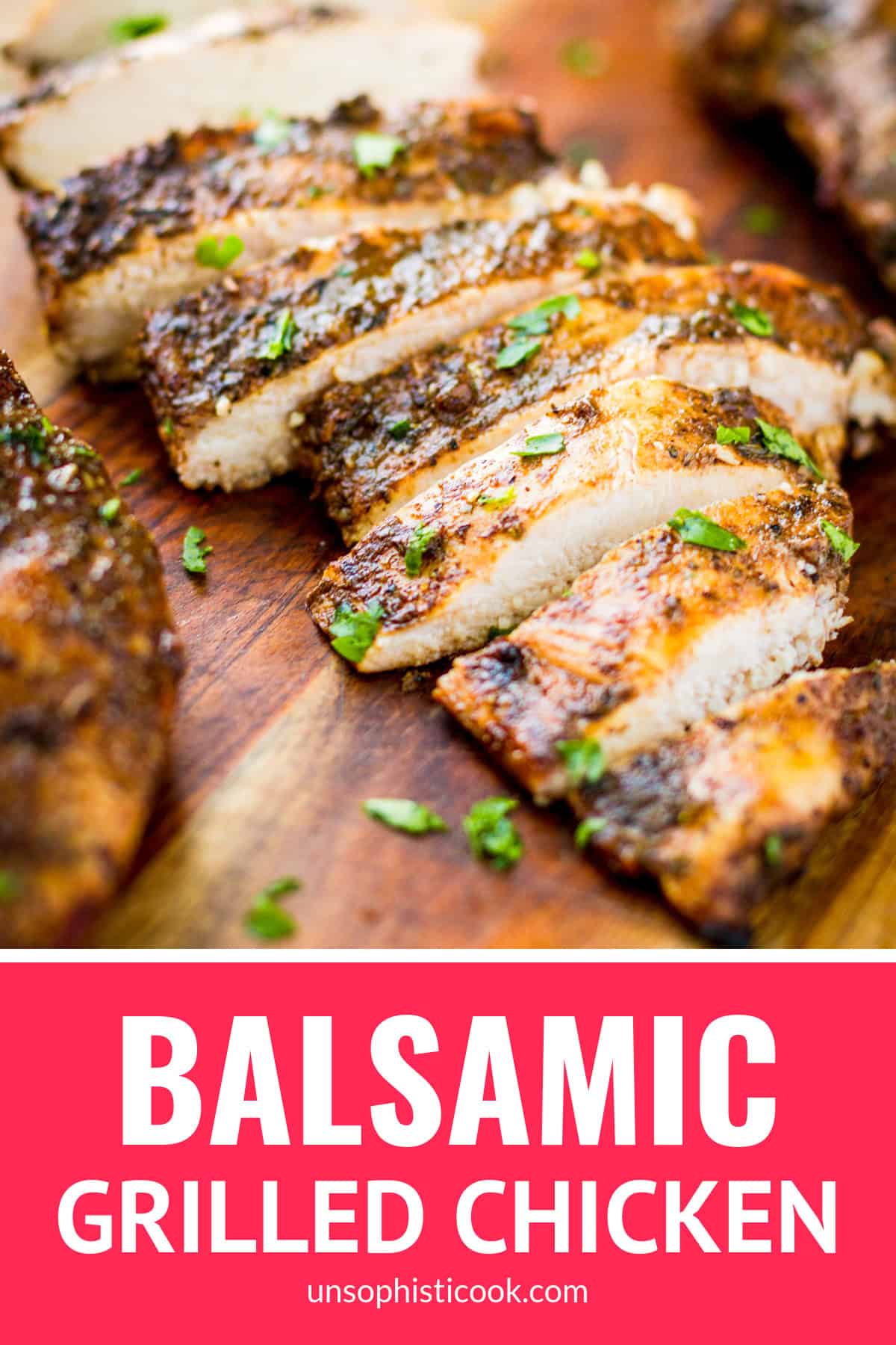 Juicy Balsamic Grilled Chicken (4 Ingredient Marinade!)