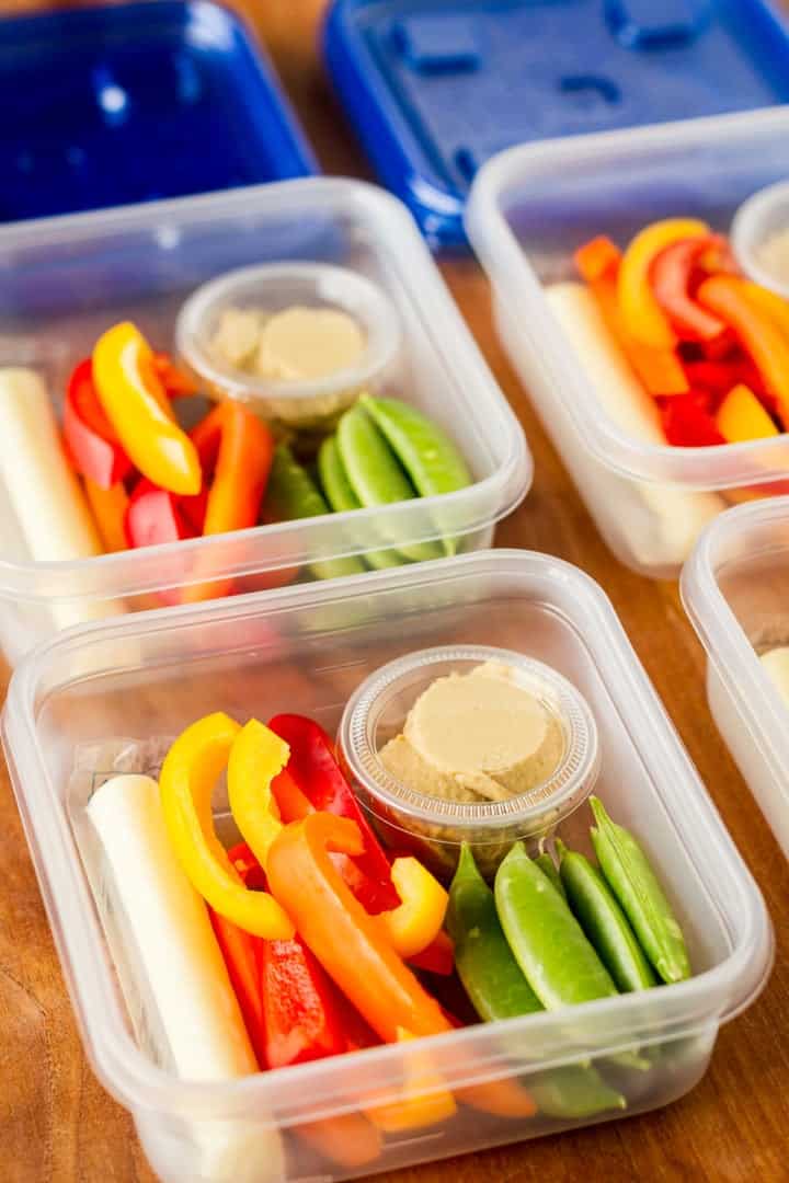 DIY Hummus Snack Packs (Hummus and Veggies!)