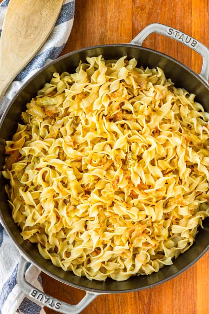 Hungarian Fried Cabbage and Noodles Recipe (Haluska)
