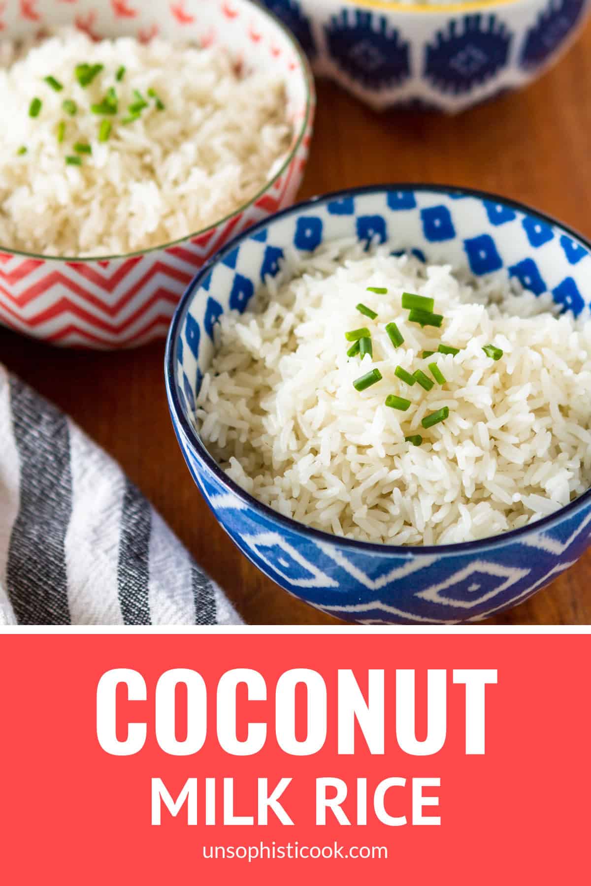 Coconut Milk Rice (2-Ingredient Rice Cooker Recipe)