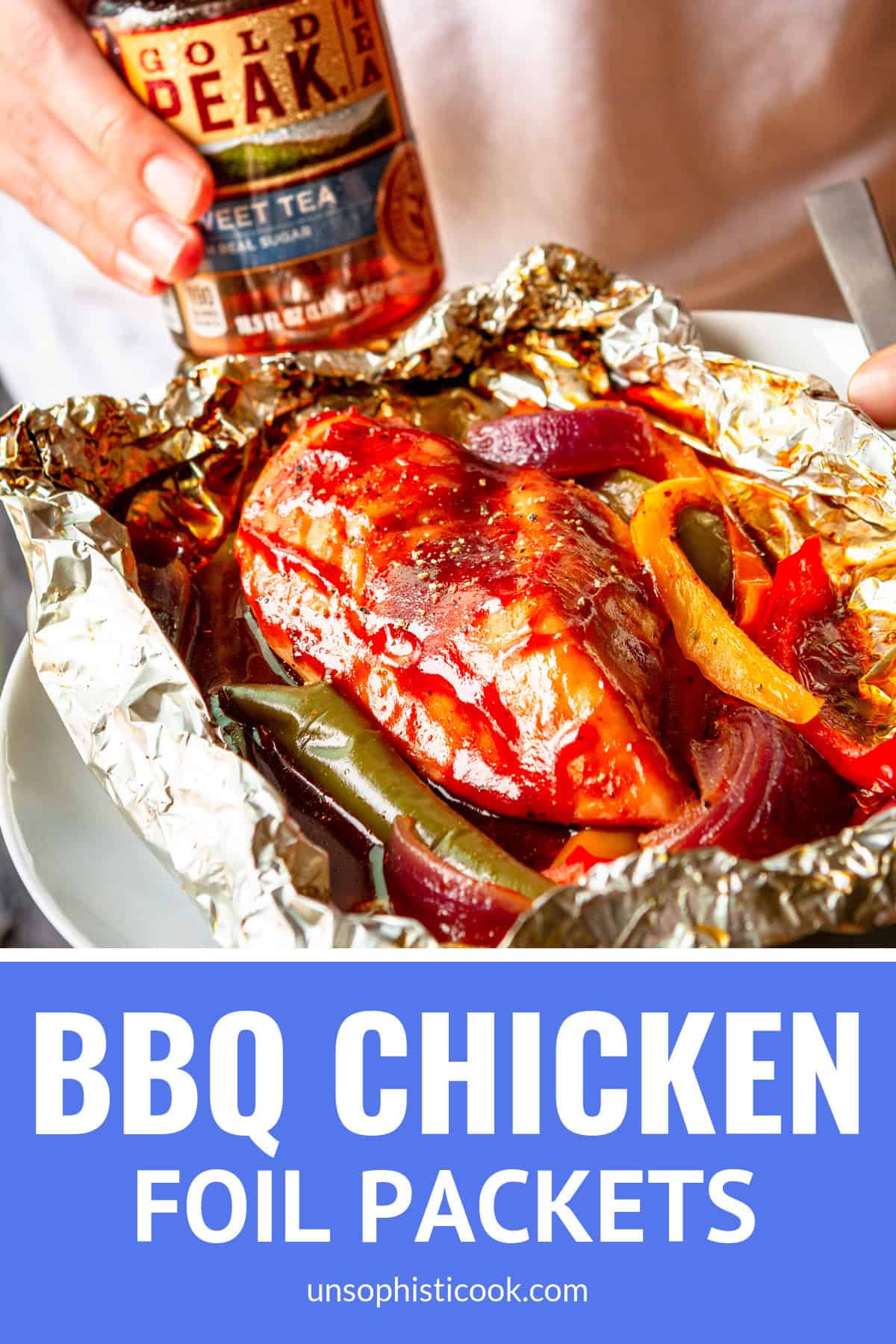 BBQ Chicken Foil Packets With Veggies