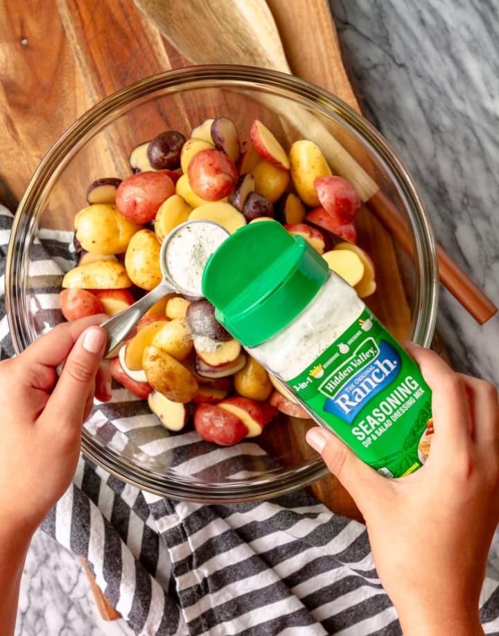 Crispy Roasted Garlic Ranch Potatoes Recipe