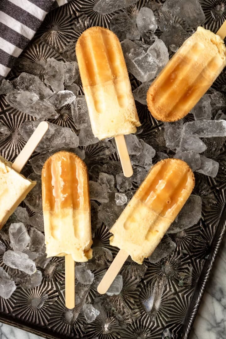 Creamy Root Beer Float Popsicles Recipe