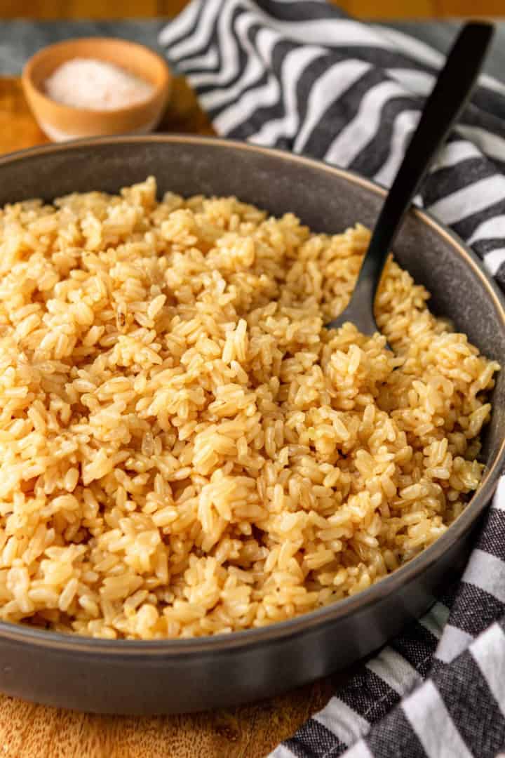 Actually Flavorful Seasoned Instant Pot Brown Rice