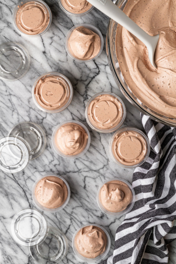 Easy 5-Ingredient Chocolate Pudding Shots