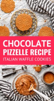 Crispy Chocolate Pizzelle Recipe (Pizzelle Al Cioccolato)